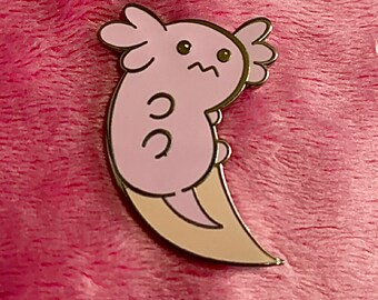 Happy Axolotl hard Enamel Pin - Etsy