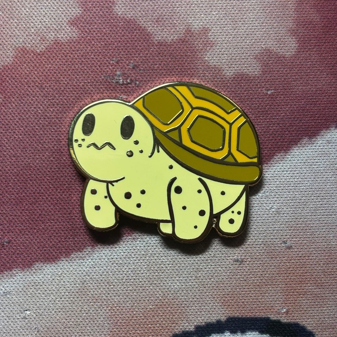 Turtle Enamel Pin - Etsy