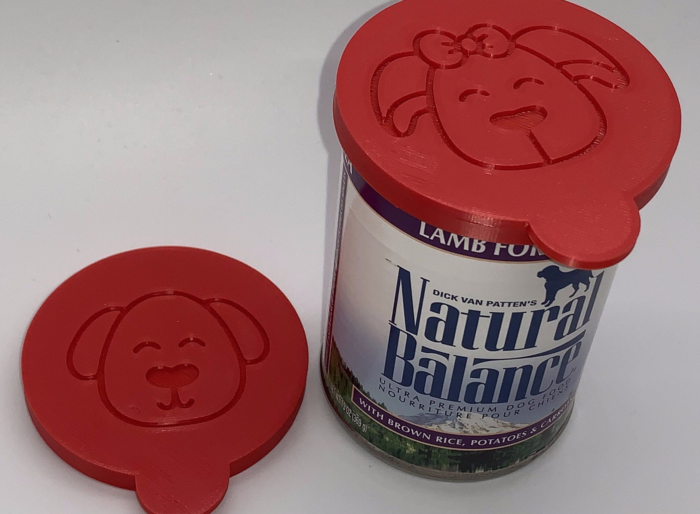 Dog Face Dog Food Lids, 3D Printed - Etsy