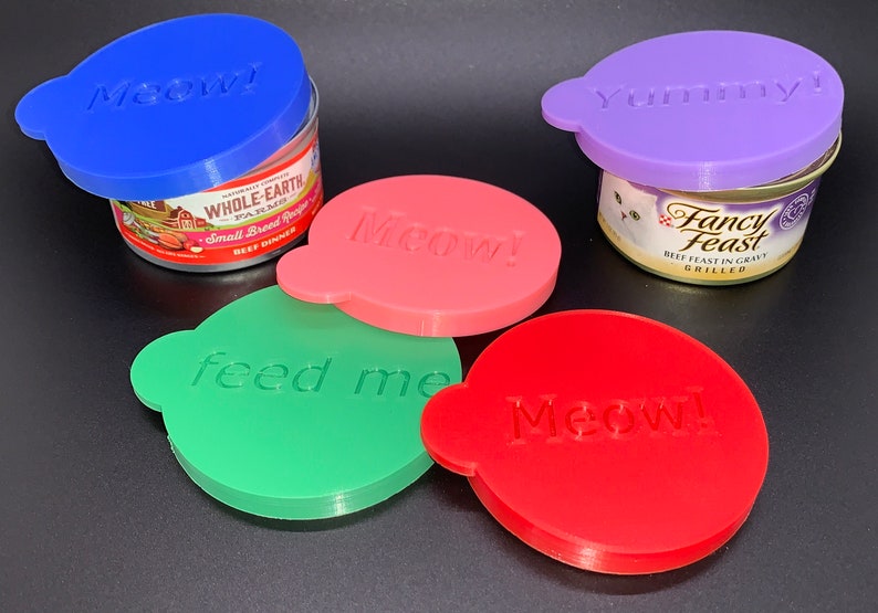 Custom 3oz Cat Food Lids 3D Printed - Etsy