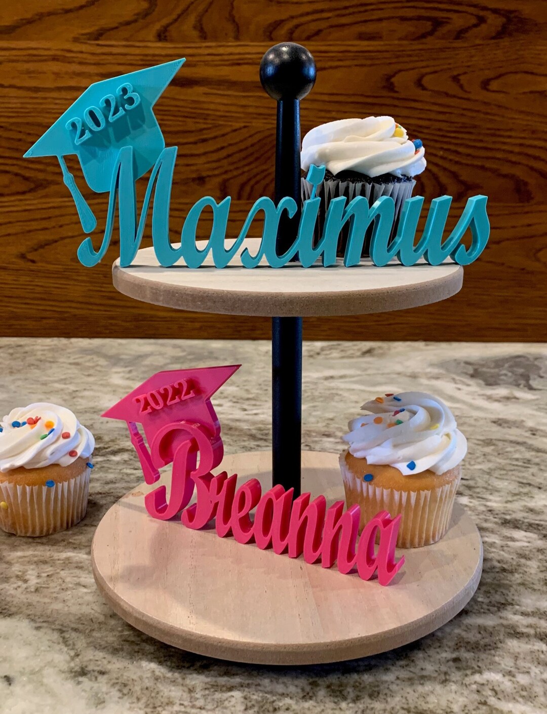 Personalized Graduate Graduation Sign, Shelf Sitter, Tiered Tray Decor ...