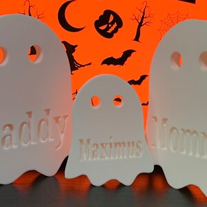Personalized Decorative Ghost, Shelf Sitter, Tiered Tray, 3D Printed - Etsy