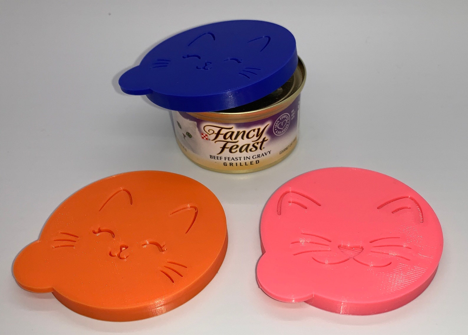 Cat Face Cat Food Lid, 3D Printed - Etsy