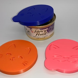 Cat Face Cat Food Lid, 3D Printed - Etsy