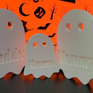 Personalized Decorative Ghost, Shelf Sitter, Tiered Tray, 3D Printed - Etsy