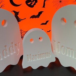 Personalized Decorative Ghost, Shelf Sitter, Tiered Tray, 3D Printed - Etsy