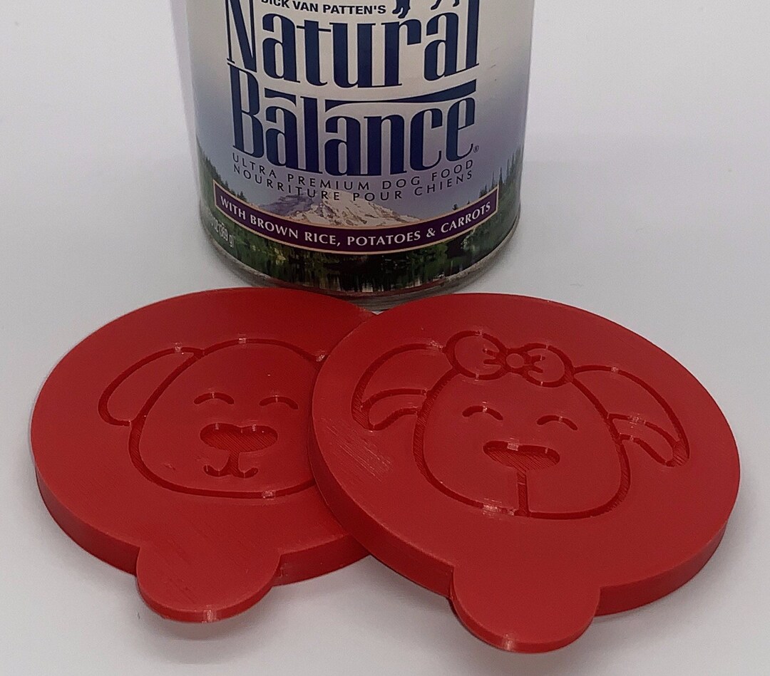 Dog Face Dog Food Lids, 3D Printed - Etsy