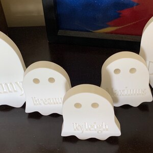Personalized Decorative Ghost, Shelf Sitter, Tiered Tray, 3D Printed - Etsy