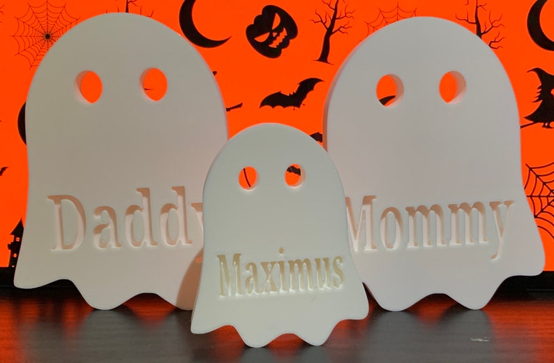 Personalized Decorative Ghost Shelf Sitter Tiered Tray 3D - Etsy