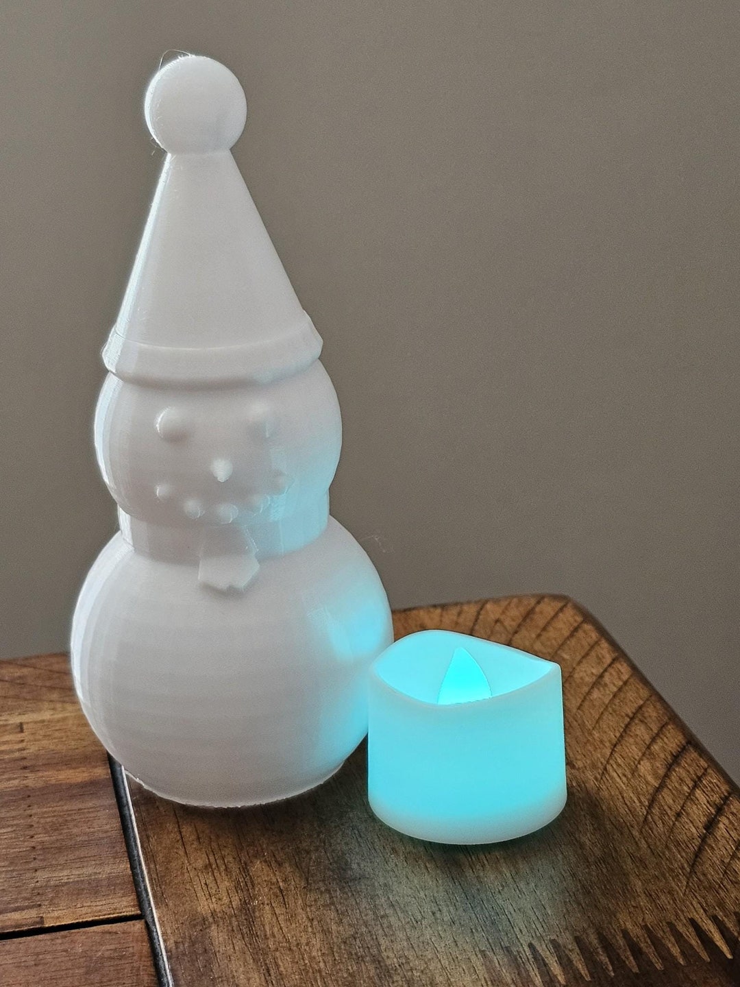 Snowman Tea Light STL Digital Download - Etsy