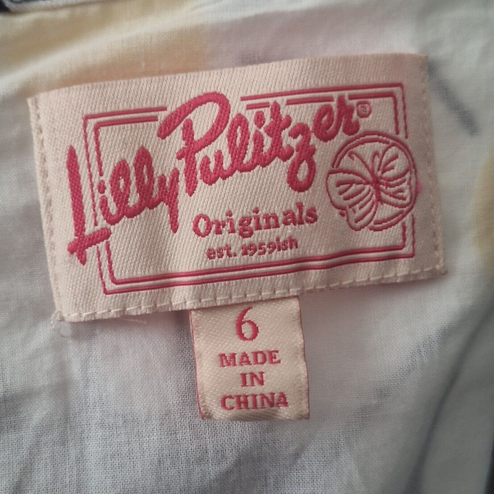 LILLY PULITZER Originals Mini Dress, Blue White Daisy Ladybird Cage ...