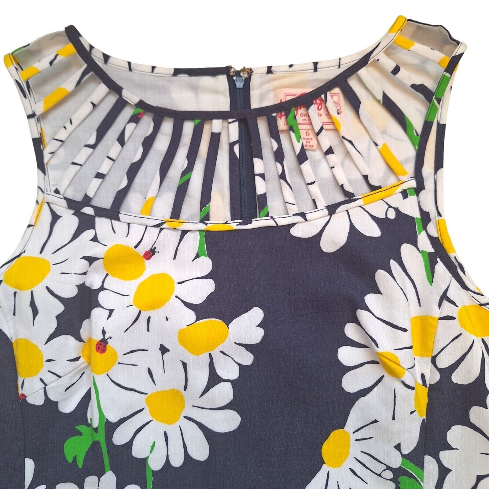 LILLY PULITZER Originals Mini Dress, Blue White Daisy Ladybird Cage ...