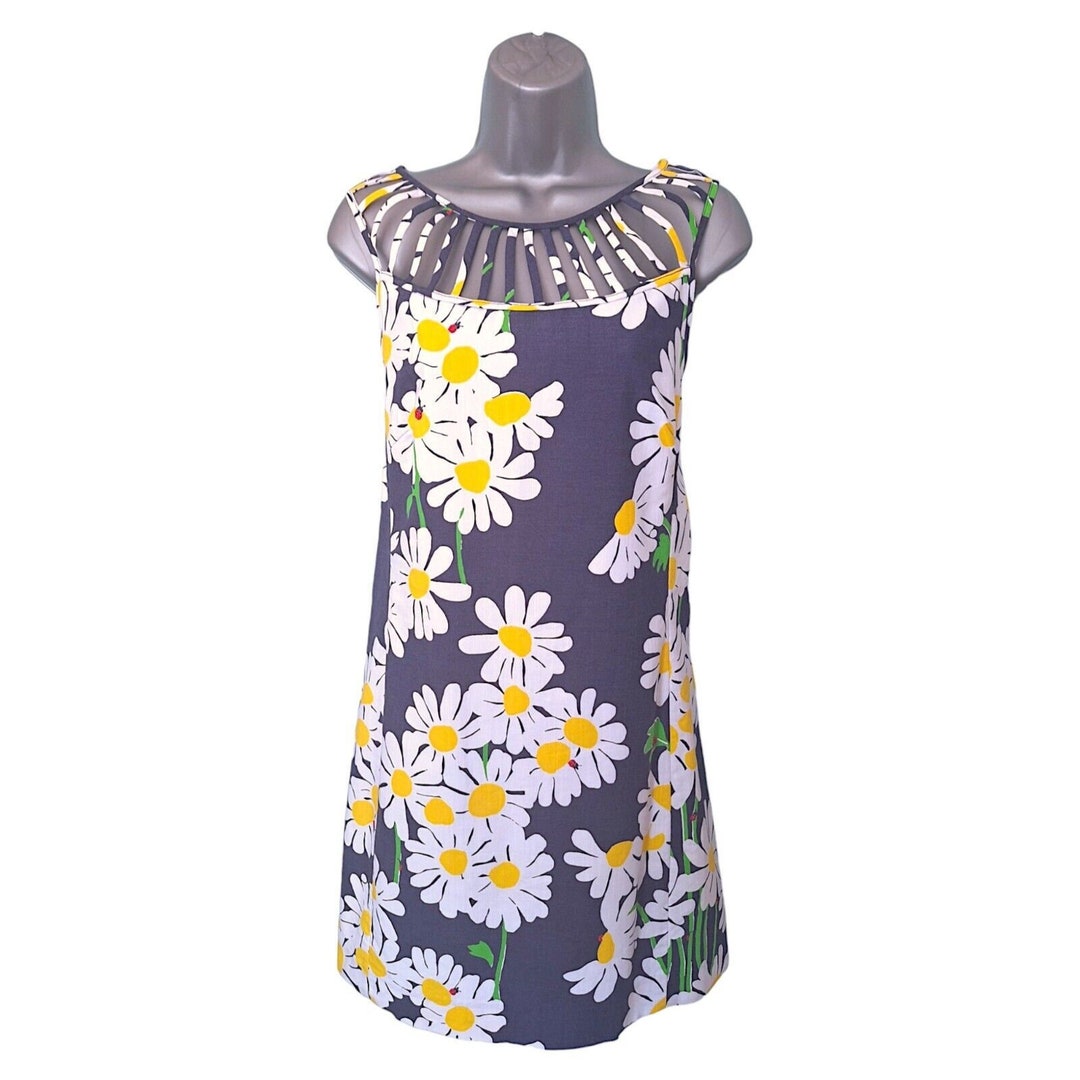 LILLY PULITZER Originals Mini Dress, Blue White Daisy Ladybird Cage ...