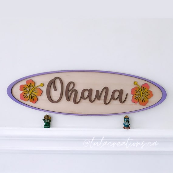 Ohana Wooden Sign | Etsy