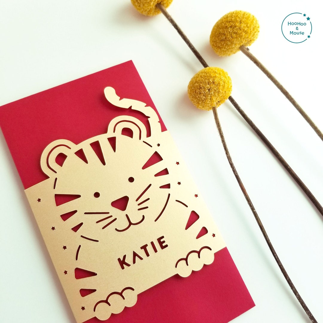 2022 Personalized Red Envelopes, Year of the TIGER, Lunar New Year Gift ...