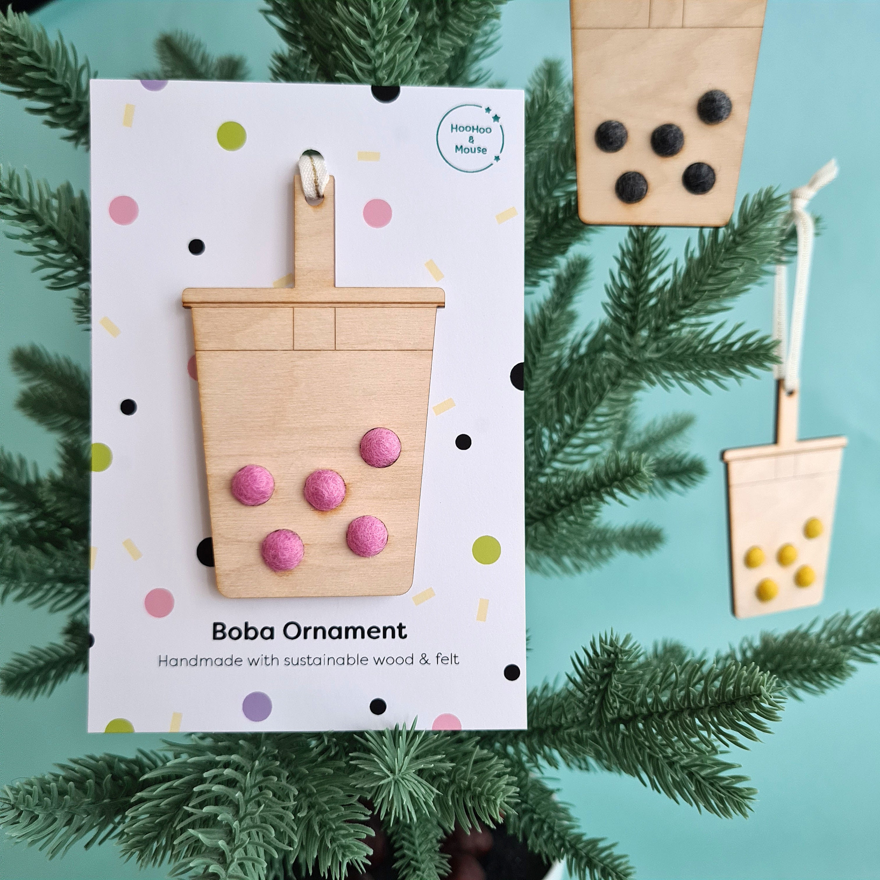 Boba Tea Christmas Ornament Bubble Tea Holiday Decor Gift - Etsy