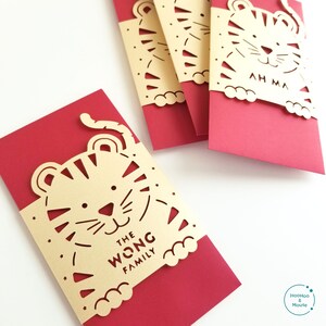 2022 Personalized Red Envelopes, Year of the TIGER, Lunar New Year Gift ...