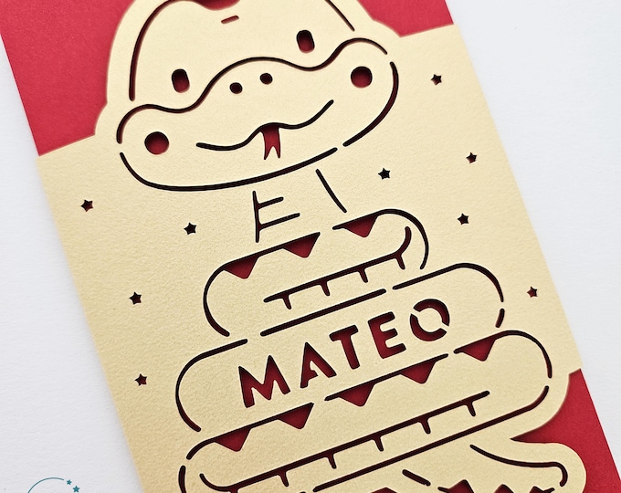 2025 Personalized Snake Red Envelope, Lunar New Year Money Packet ...