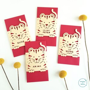 2022 Personalized Red Envelopes, Year of the TIGER, Lunar New Year Gift ...