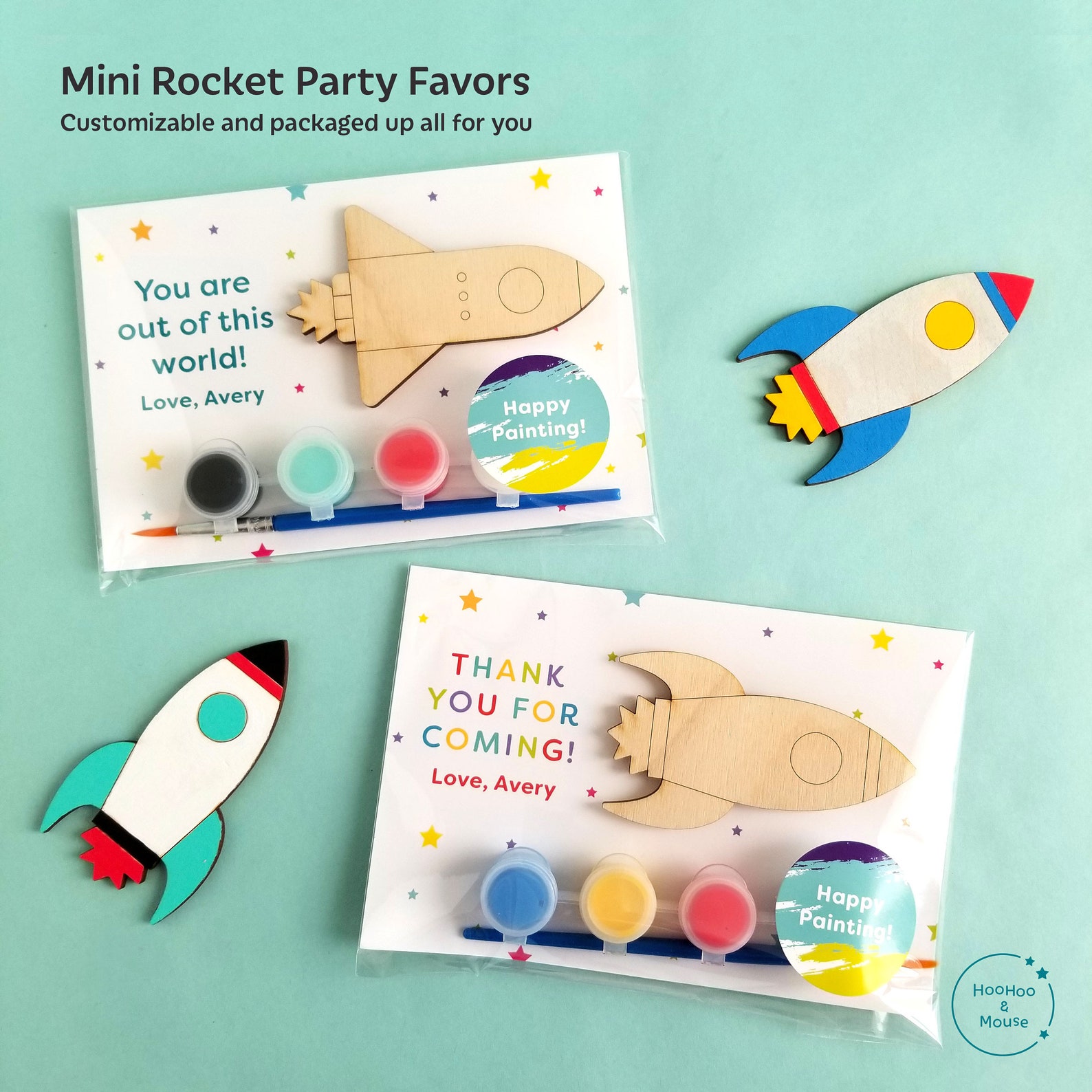 Space Party Favors, Rocketship Paint Kit, Outer Space Goodie Bag, Out ...