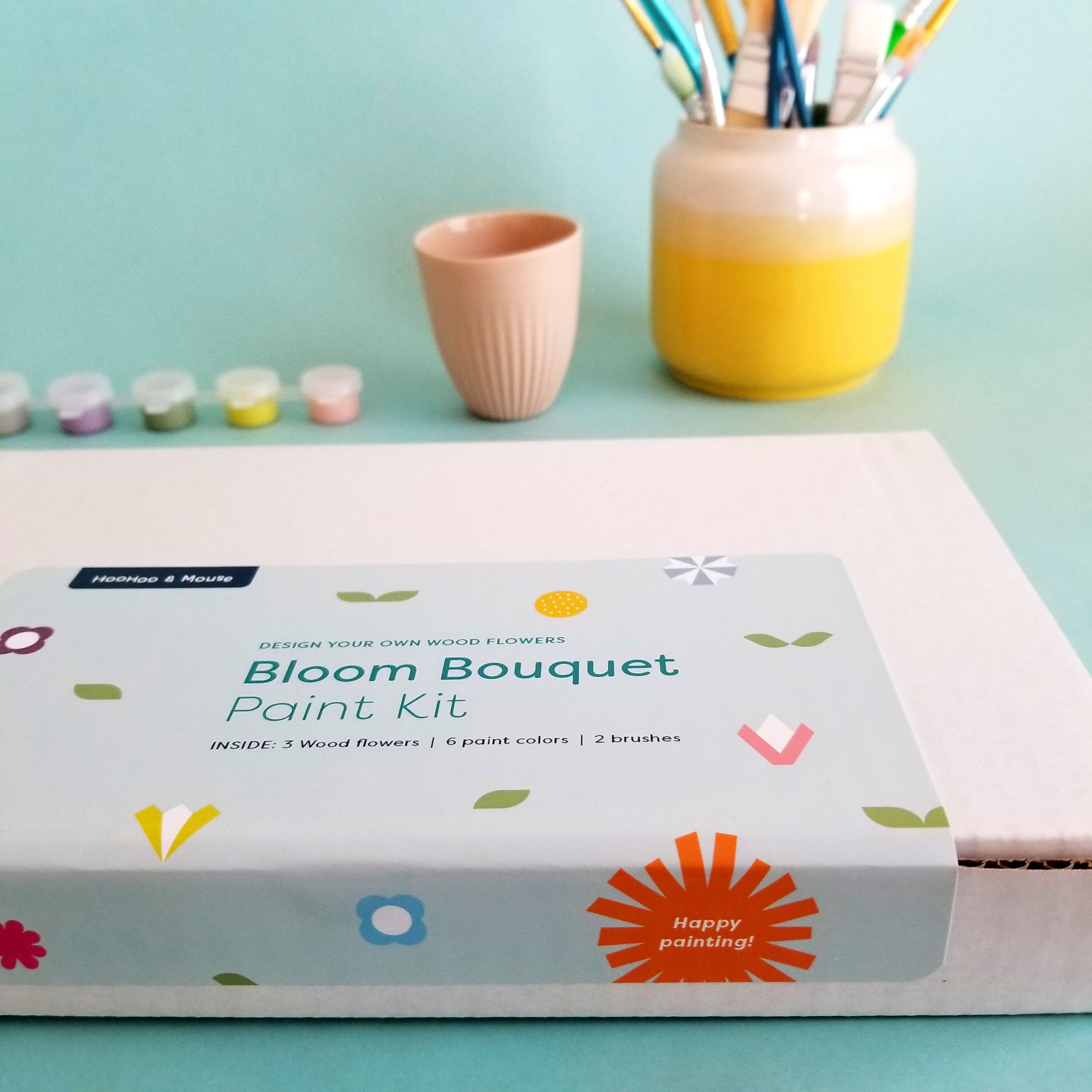 Flower Paint Kit, Organic Blooms, DIY, Kid Craft, Mother's Day Gift ...