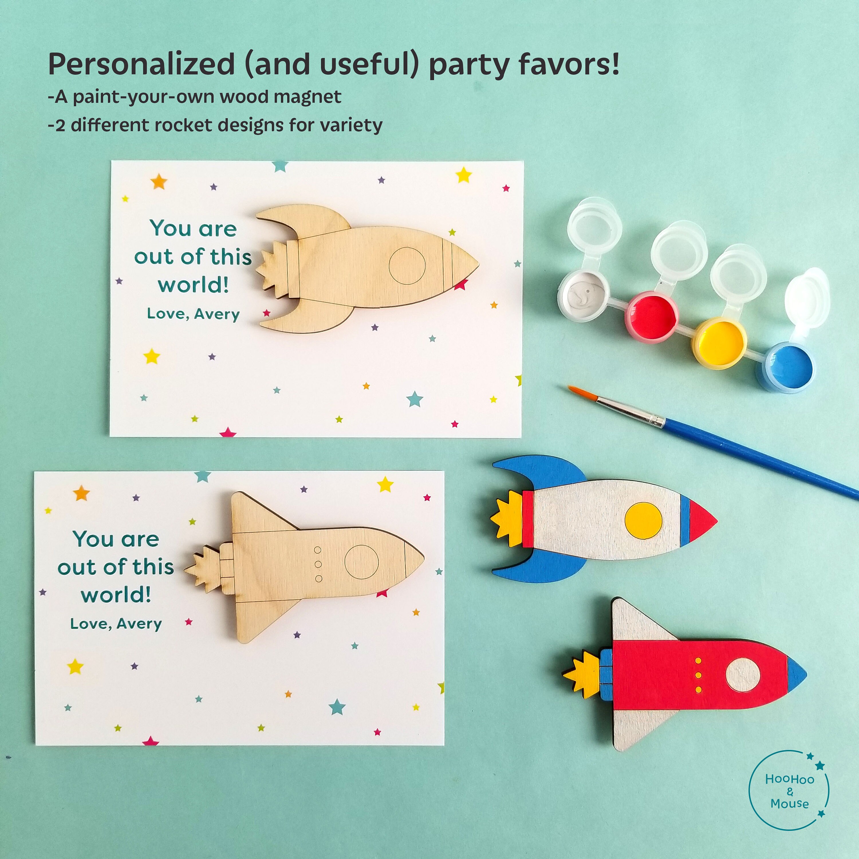 Space Party Favors, Rocketship Paint Kit, Outer Space Goodie Bag, Out ...