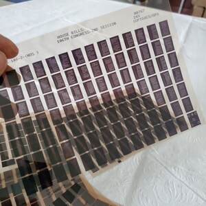 10 Microfiche Films in Envelopes - Etsy