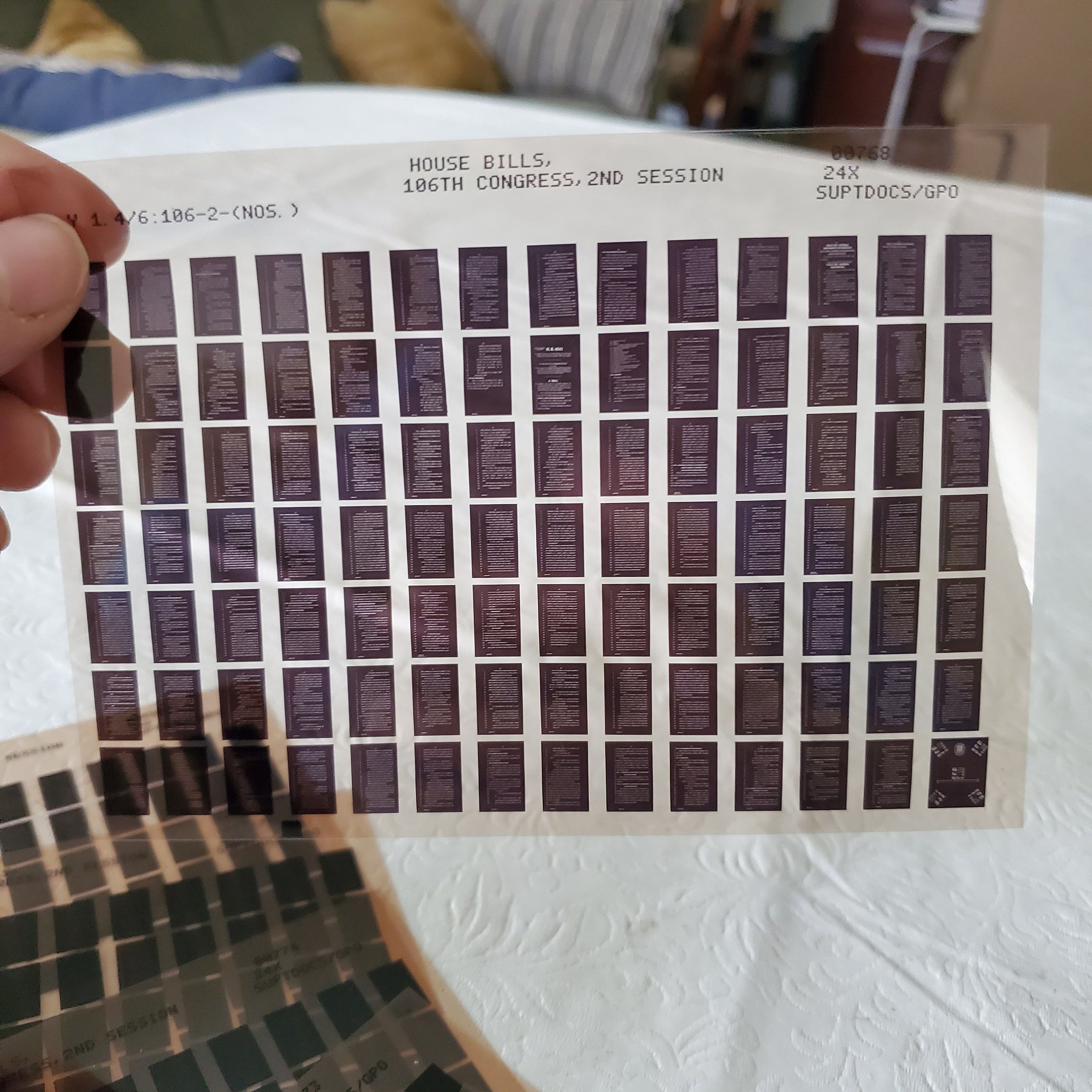 10 Microfiche Films in Envelopes - Etsy