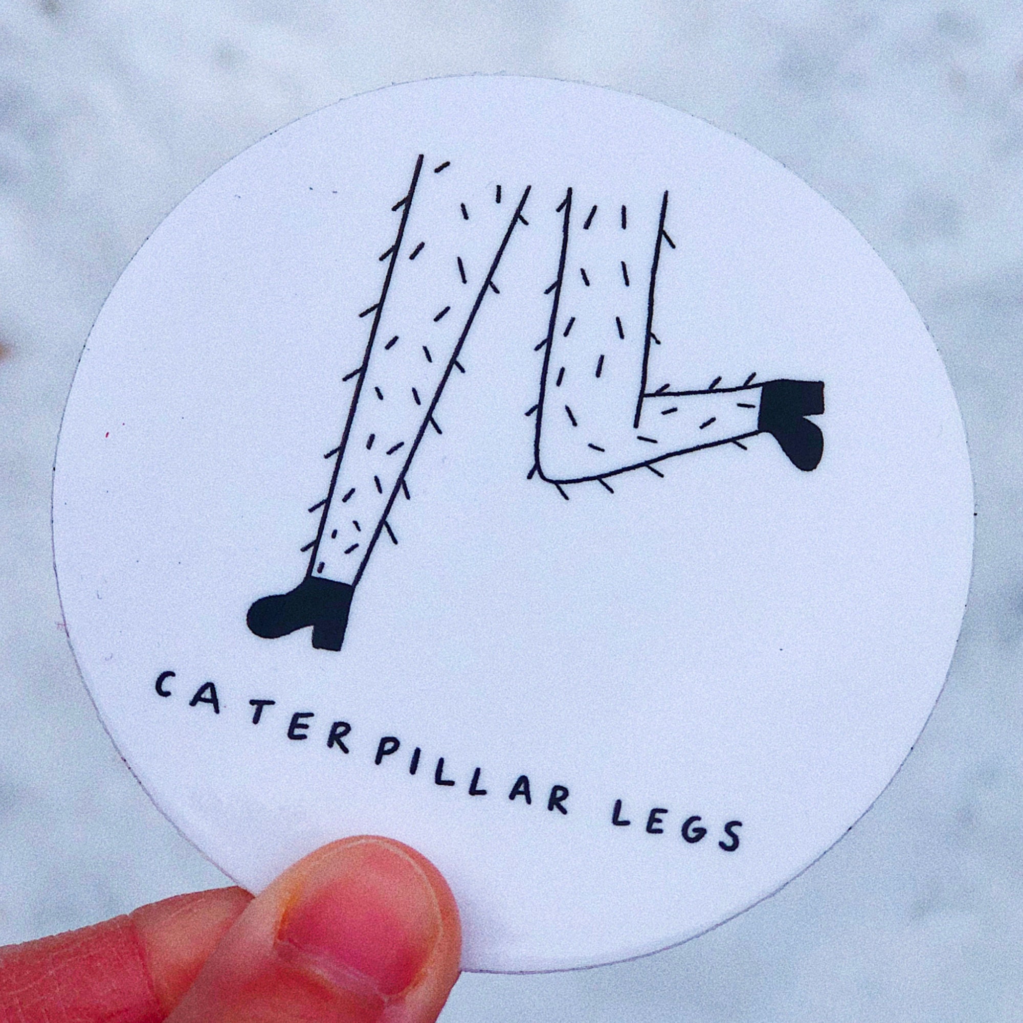 Caterpillar Legs Sticker Hairy Legs Sticker Vinyl Sticker | Etsy