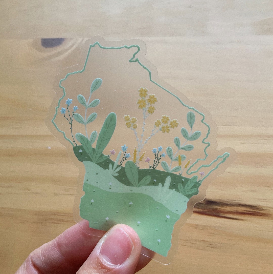 Wisconsin Sticker, Wisconsin Decal, Wisconsin State Sticker, Laptop ...