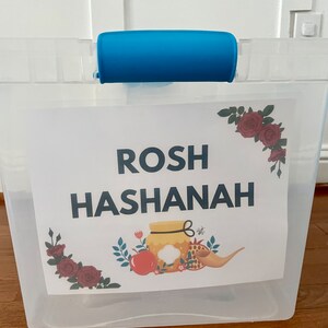 Jewish Holiday Name Tags for Storage Boxes - Etsy