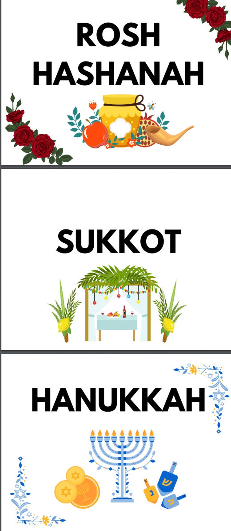 Jewish Holiday Name Tags for Storage Boxes - Etsy