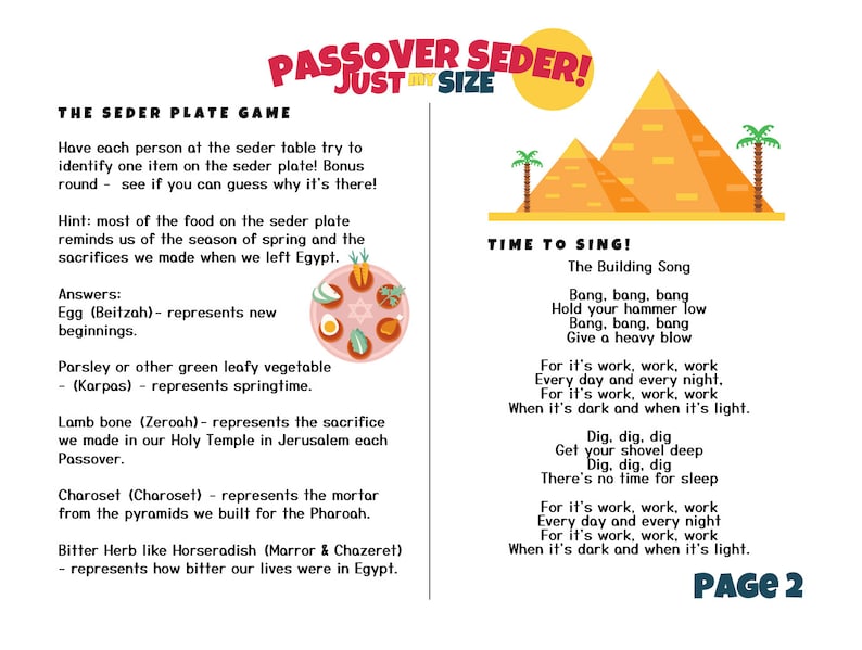Kids Passover Haggadah! FAMILY FRIENDLY for Young Children! 15 Minute ...