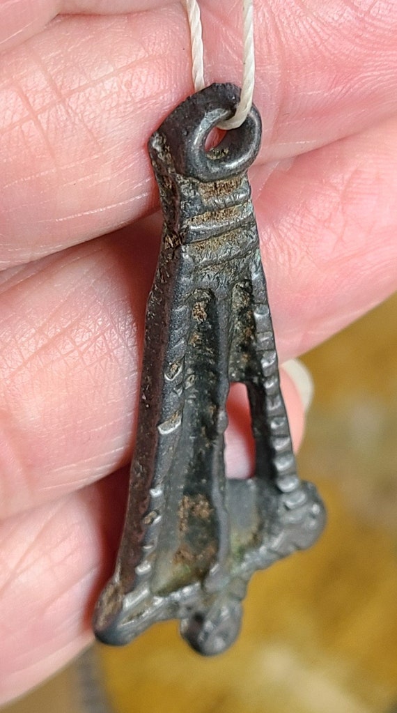 Ancient Viking Bronze Goose Foot Pendant 9th Century … - Gem