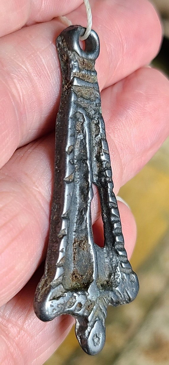 Ancient Viking Bronze Goose Foot Pendant 9th Century … - Gem