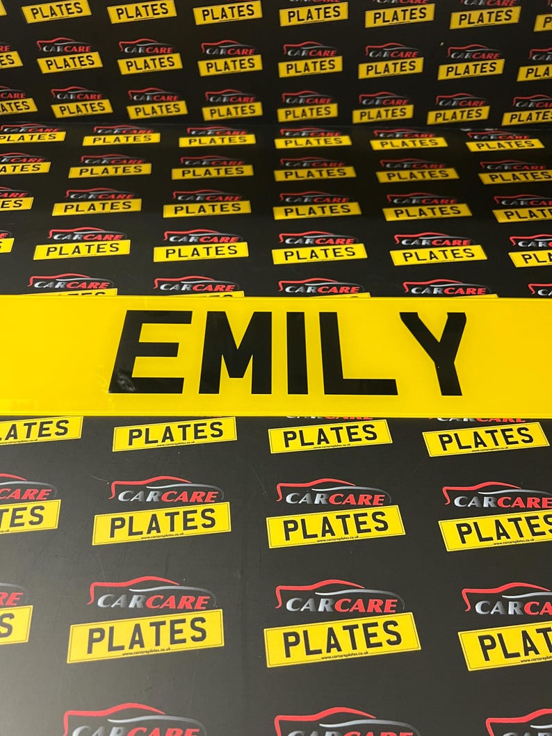 Personalised Number Plate, Name Sign, Custom Car Plate, Room Decor ...