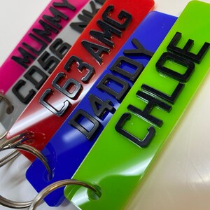 4D Number Plate Key Ring - Etsy