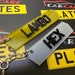 4D NUMBER PLATE KEYRING Lambo /hex Style - Etsy UK