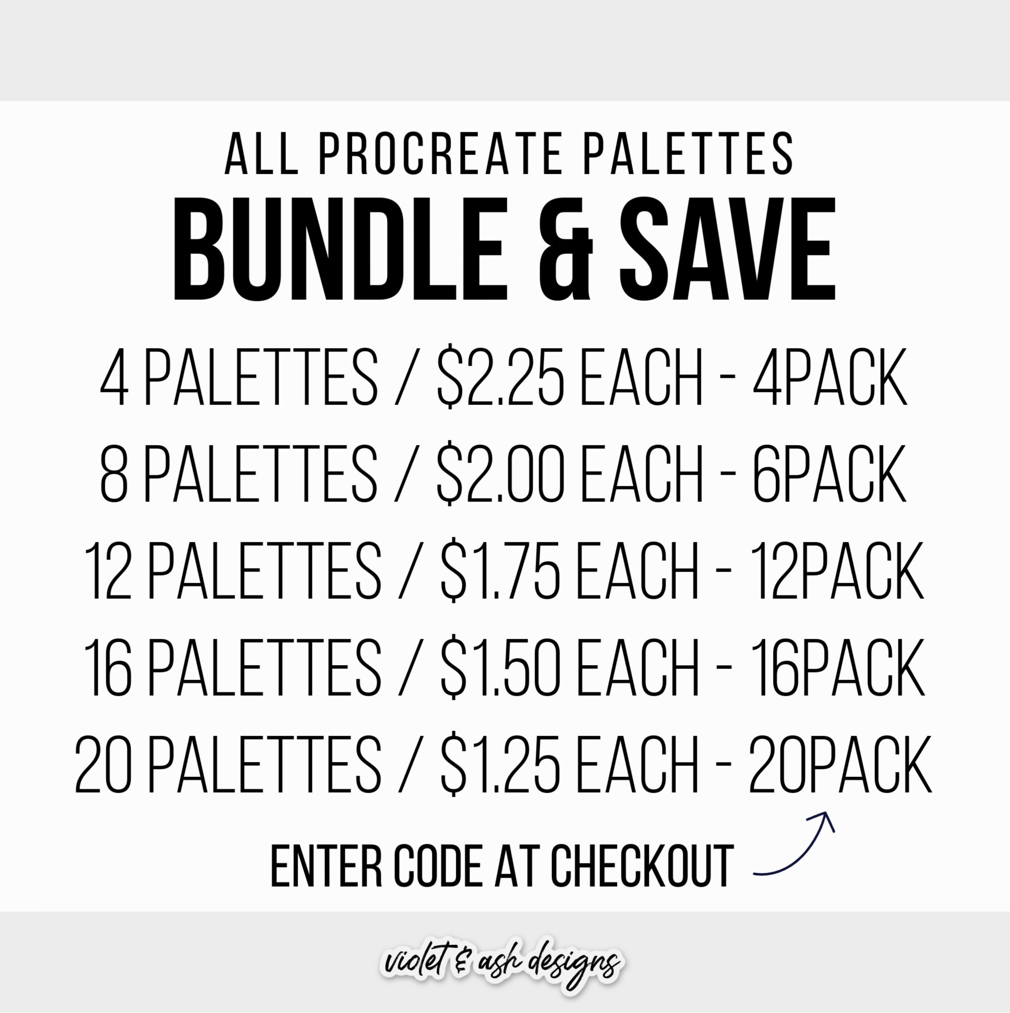 Greenery Procreate Palette Color Chart Green Color Palette Ipad Procreate Sage