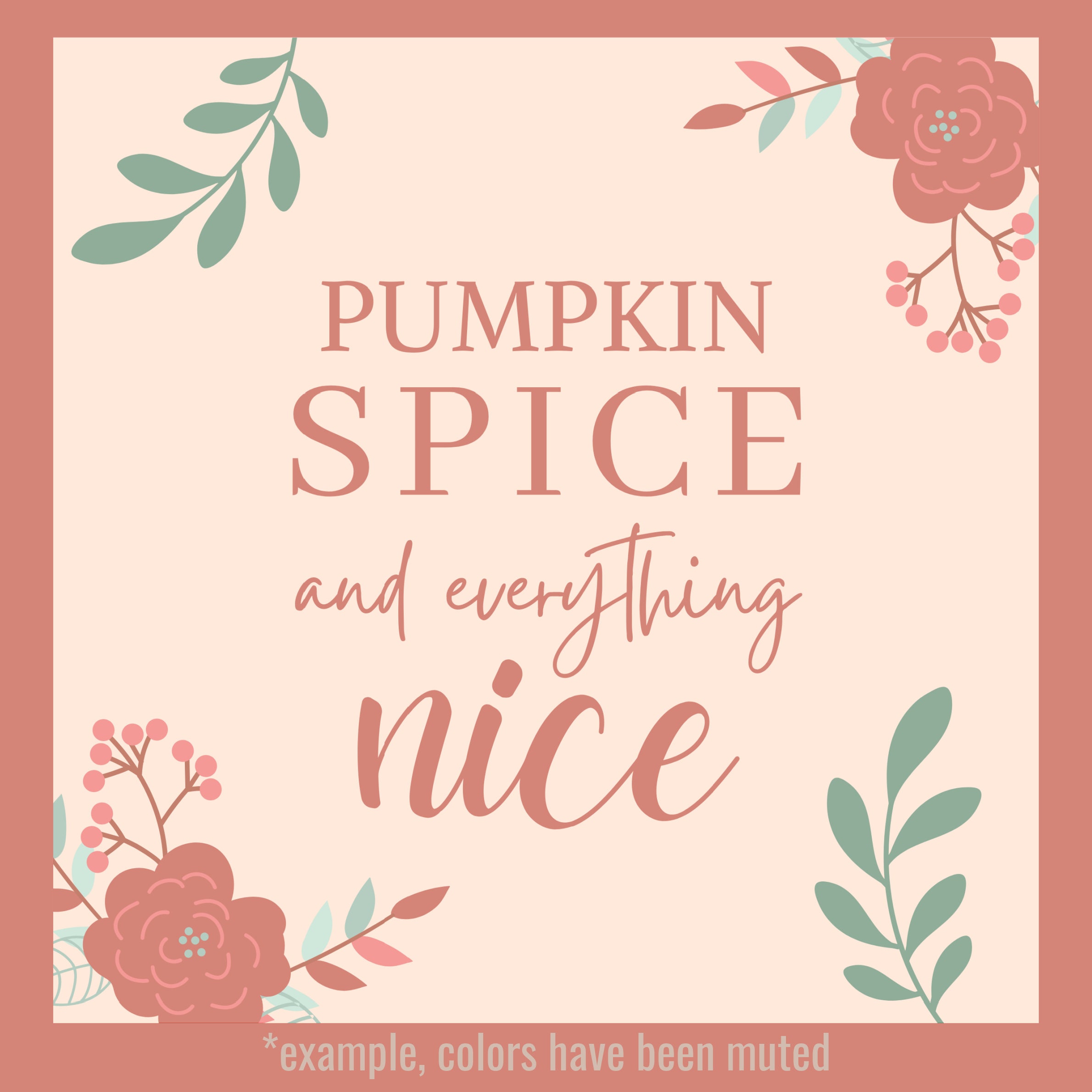 Pumpkin Pie Procreate Palette Color Chart Photoshop Ipad | Etsy