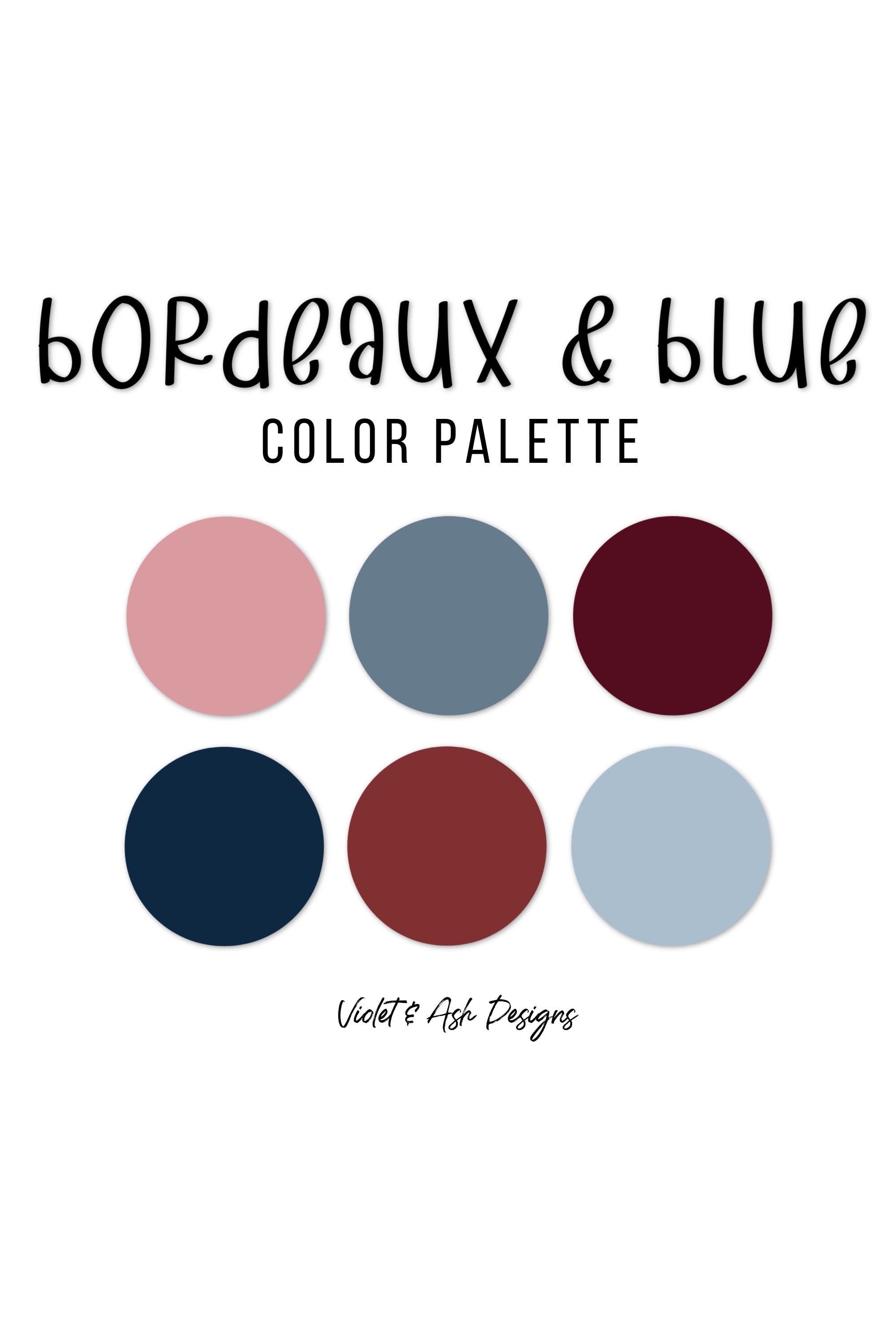 Bordeaux, Blue Procreate Palette - Color Chart | iPad Procreate ...