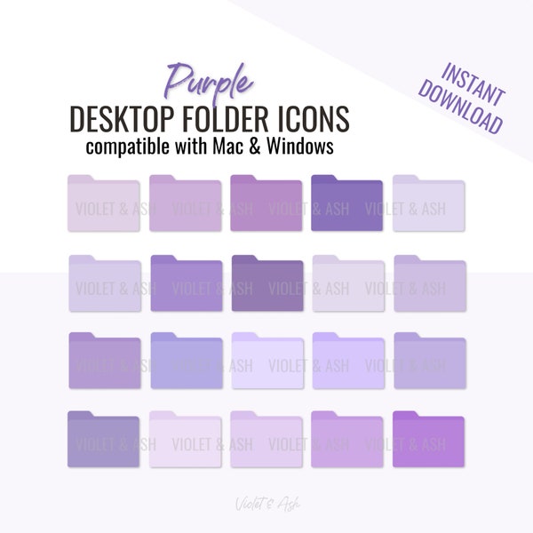 Purple Icons - Etsy