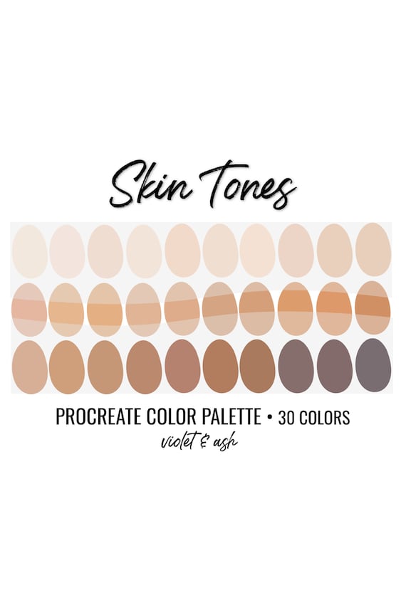 Skin Tones Procreate Palette Color Chart Photoshop | Etsy UK Skin Tones Procreate Palette Color Chart Photoshop | Etsy UK