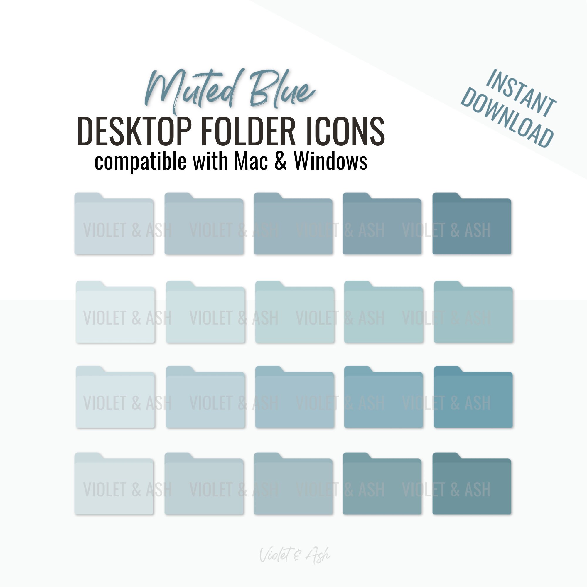 Blue Folder Icon Mac