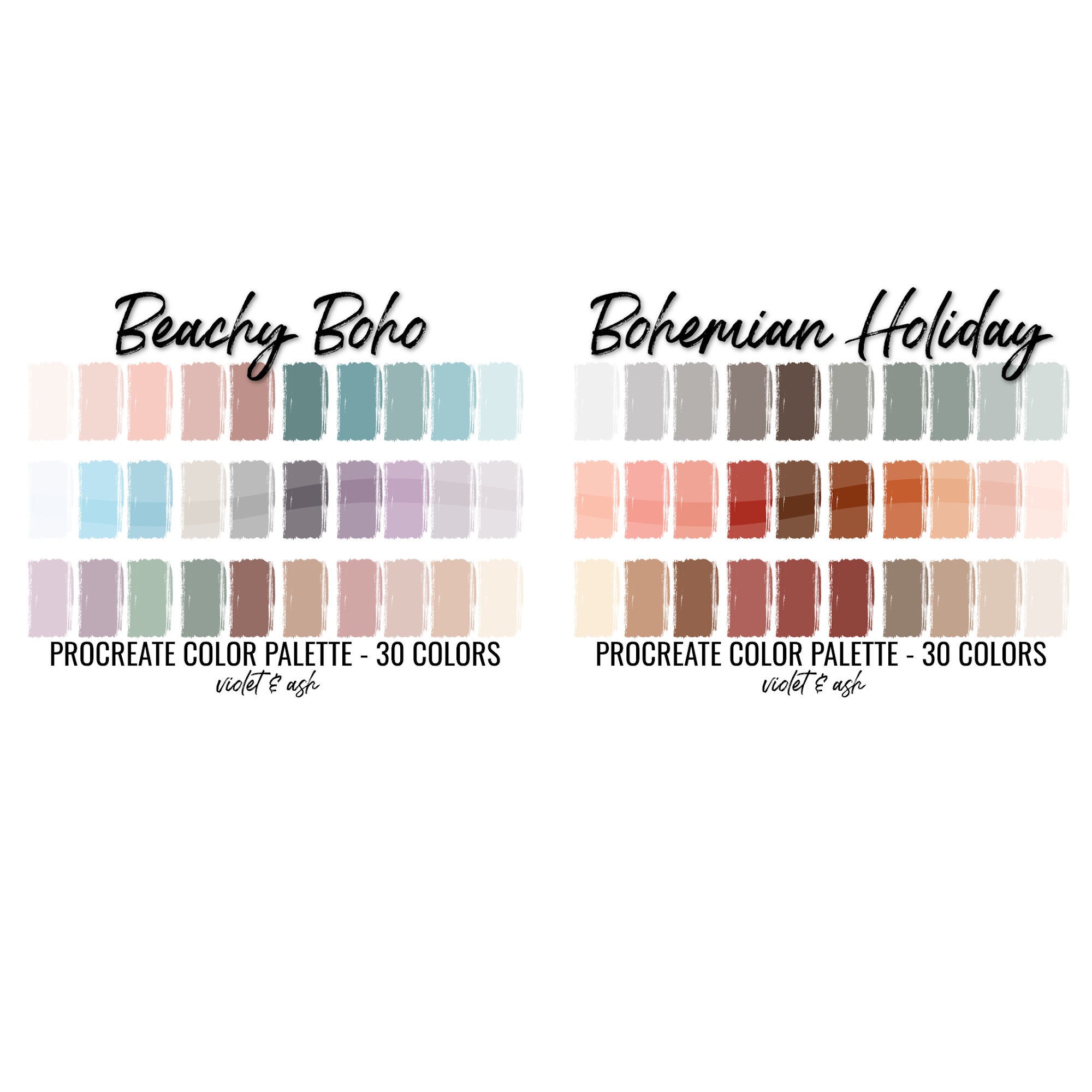 Big Boho Procreate Palette Bundle - Procreate Color Palette - Procreate ...