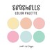 Seashells Procreate Palette Color Chart Summer Procreate iPad Procreate ...