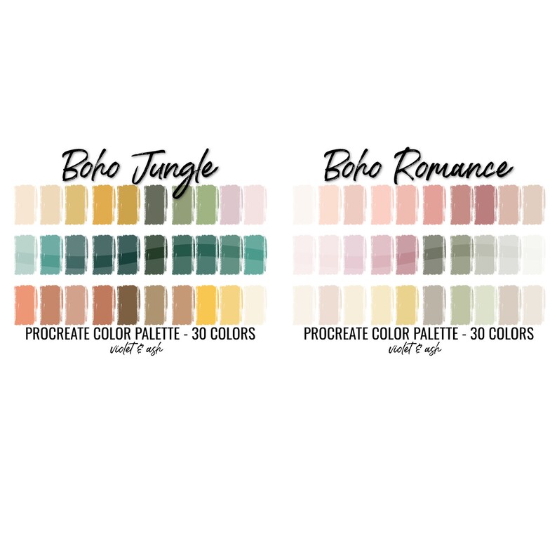 Big Boho Procreate Palette Bundle - Procreate Color Palette - Procreate ...