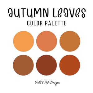 Autumn Leaves Procreate Palette - Color Chart | Fall Procreate | iPad ...