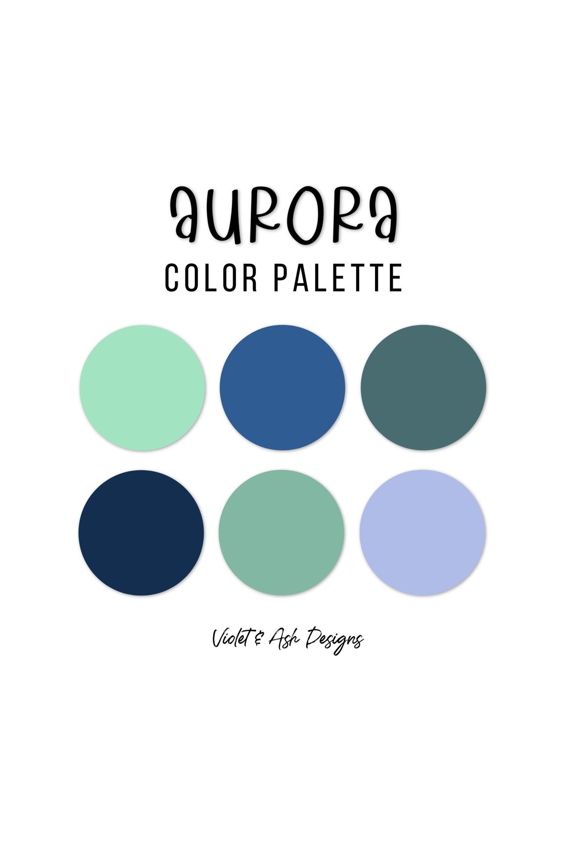 AURORA Sky Procreate Palette - Color Chart | Photoshop Swatches | iPad ...