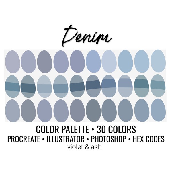 Denim Blue Color - Etsy